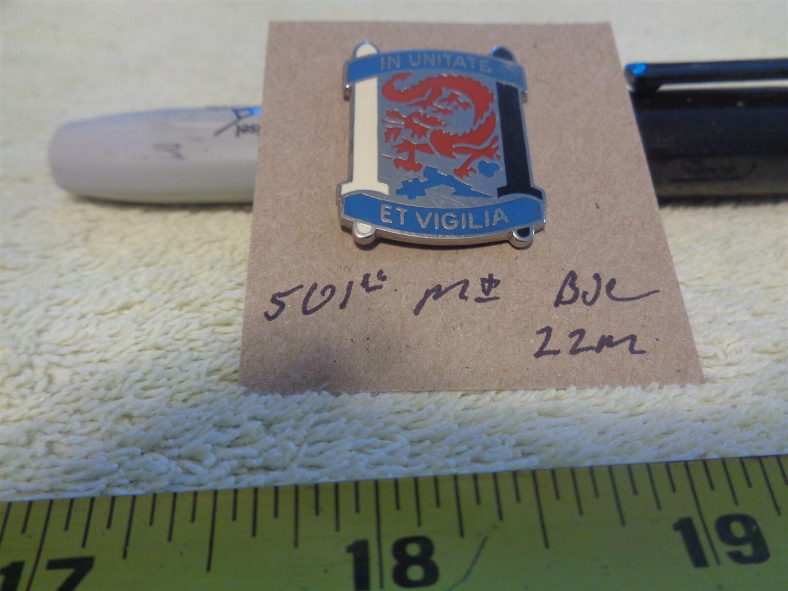 501st Military Intelligence Brigade 22M Unit Crest, DI, DUI (DRAW#200 ...