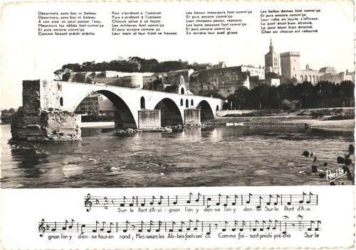 Avignon Bridge And His Legendary Song, Avignon, France Postcard | eBay