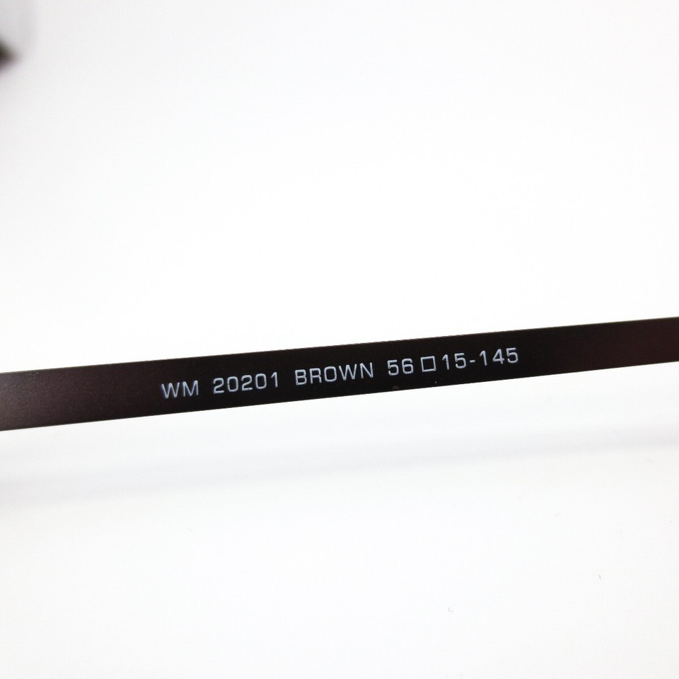 WM20201 Brown Rectangular Full Rim Eyeglasses Frame 56[]15 145 mm | eBay