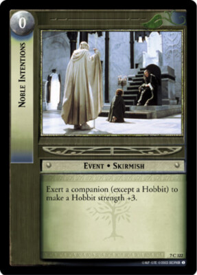 1x Noble Intentions - 7C322 - Foil Heavy Play The Return of the King | eBay