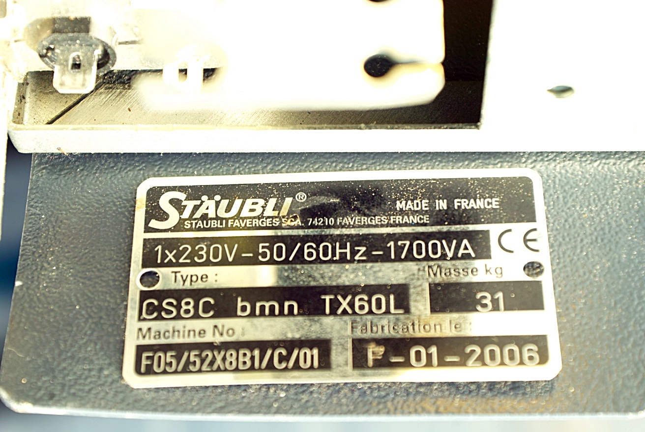 STAUBLI CS8C BMN TX60L ROBOT CONTROLLER 1X230V-50/60HZ-1700VA CS8C BMN ...