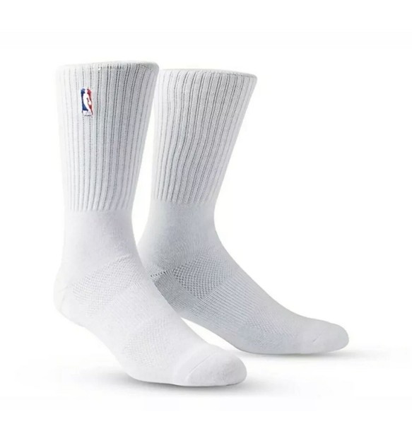 NBA Logo Basketball Socks 6 Pairs Crew Sock Red White Blue Size 6-12 ...