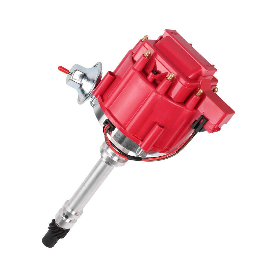 1X Racing Distributor w/ 65K Coil 7500RPM-350 For Chevy V8 HEI 454 SBC ...