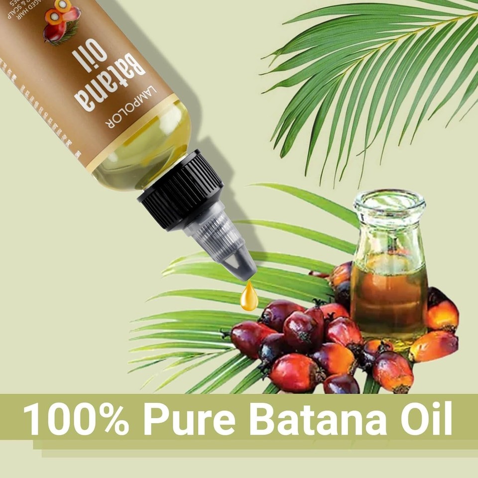 RAW Batana Oil for Hair Growth, Dr Sebi Organic Unrefined Batana Oil ...