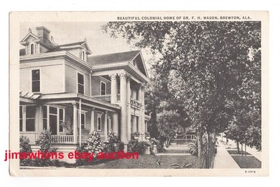 Brewton, AL - Home of Dr Mason Alabama Postcard | eBay