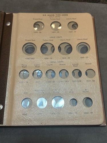 1960's Vintage Dansco #7070 United States Type Set Coin Album Excellent ...