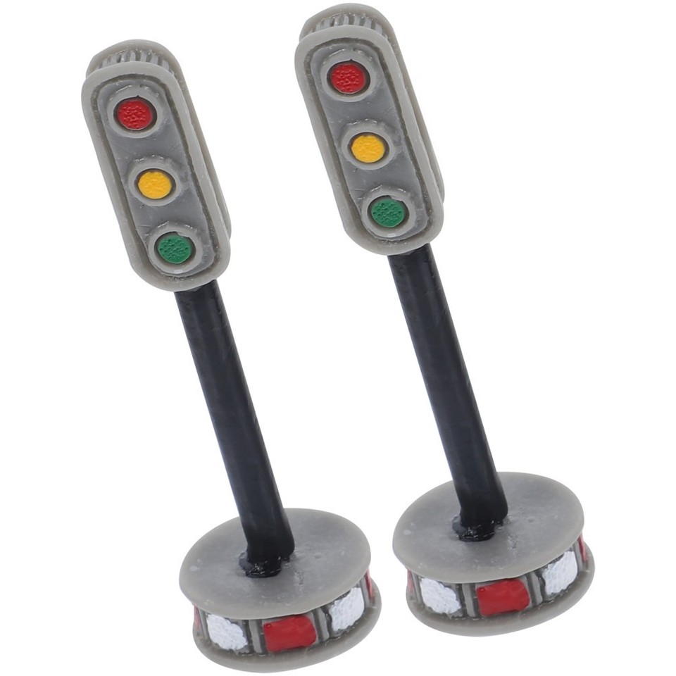 2pcs Miniature Street Lamps Models Stop Light Lamp Toy Mini House ...