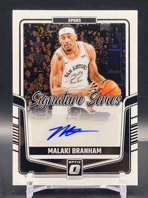 2024-25 Donruss Optic Malaki Branham Signature Series - San Antonio ...