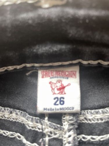 True religion jeans super skinny 26, black, front pockets & flap ...