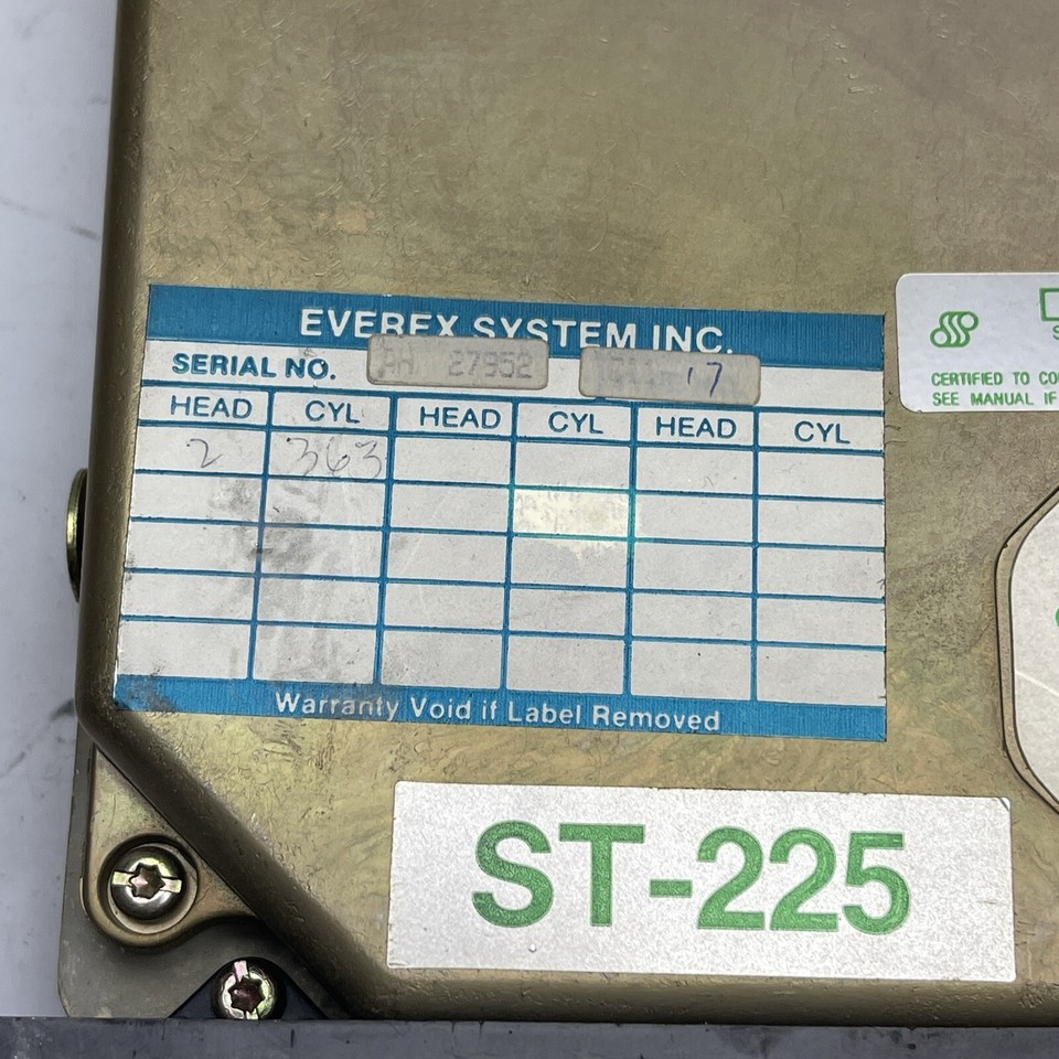 Vintage Seagate ST-225 MFM Hard Disk Drive 1980s Read | eBay