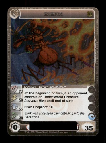 Bierk Holo 17/100 Creature-Danian Squadleader Chaotic 2008 4Kids ...