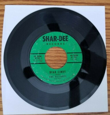 Vintage 45 The Valiants ‎Surprise / Dear Cindy Shar-Dee 45 703 '59 | eBay