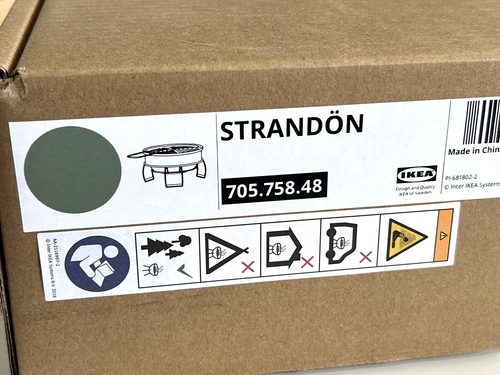 IKEA Strandon Portable Charcoal BBQ Barbecue Grill, Green/Steel New | eBay