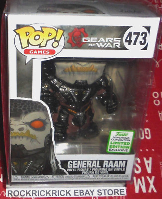 FUNKO POP FIGURE GEARS OF WAR GENERAL RAAM 473 WITH PROTECTOR CASE NEW ...