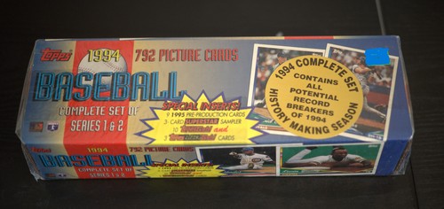 Topps 1994 Complete Set 792 baseball cards. Factory set - still sealed ...