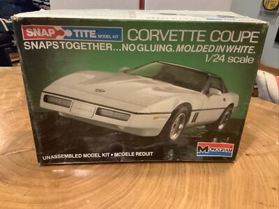 Vintage Monogram Snap Tite Corvette Coupe Model | eBay