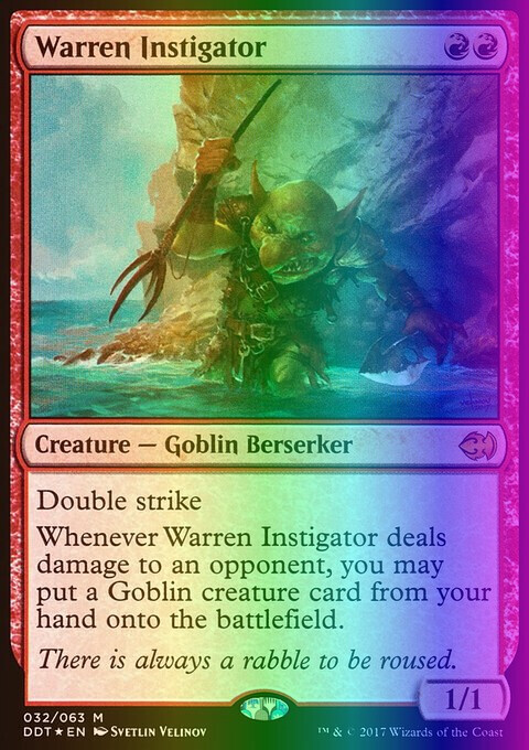 MTG Magic the Gathering Warren Instigator (32/66) DD Merfolk vs ...