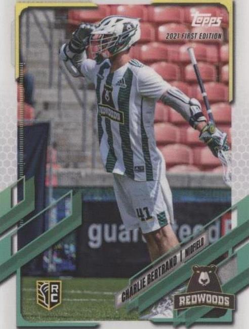 2021 Topps Premier Lacrosse League First Edition - Charlie Bertrand #22 ...