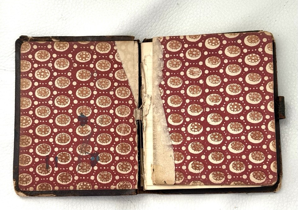 Vtg ?Antique??ADDRESS BOOK Tooled Leather Embossed Choir Children Book ...