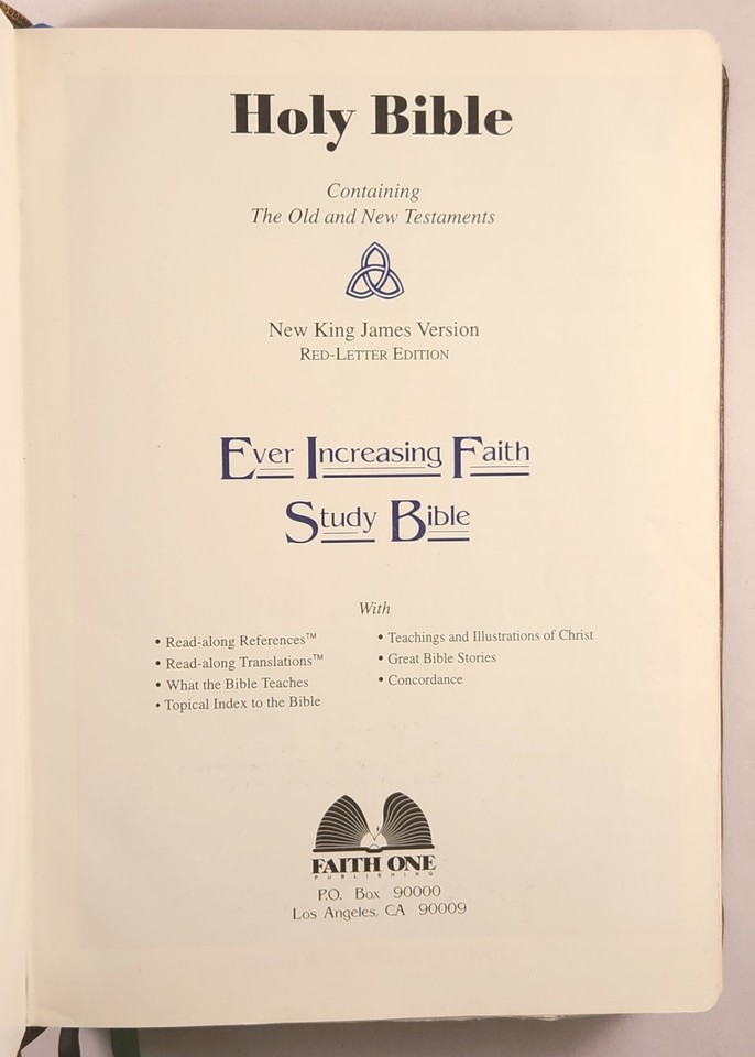 EVER INCREASING FAITH MINISTRIES Study Bible NKJV Leather | eBay