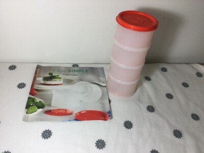 Tupperware Moulding Tower x 2 with Recipe Book - Good Condition | eBay