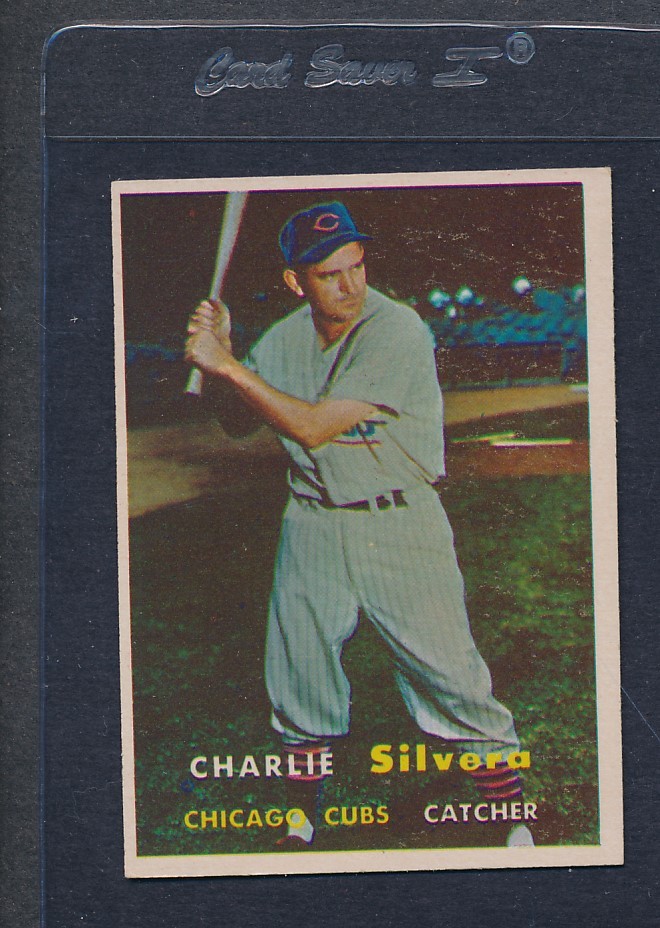 1957 Topps #255 Charlie Silvera Cubs VG/EX *143 | eBay