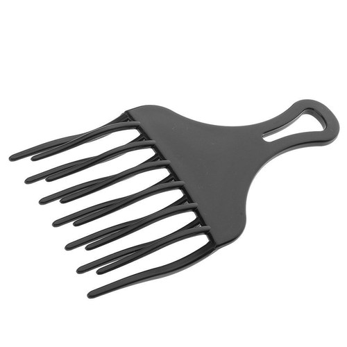 Plastic Afro Hair Pick Comb Detangle Braid Styling Lift Hairbrush Black ...
