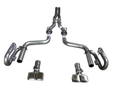 09 - 14 Challenger RT Street Race Exhaust Quad Square Tips Solo ...
