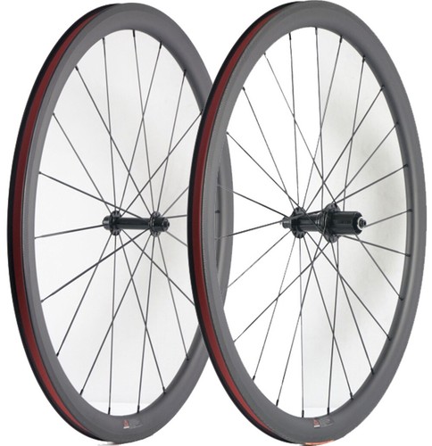 38mm Carbon Bike Wheels 25mm Clincher Road Bike Carbon Wheelset 700C ...