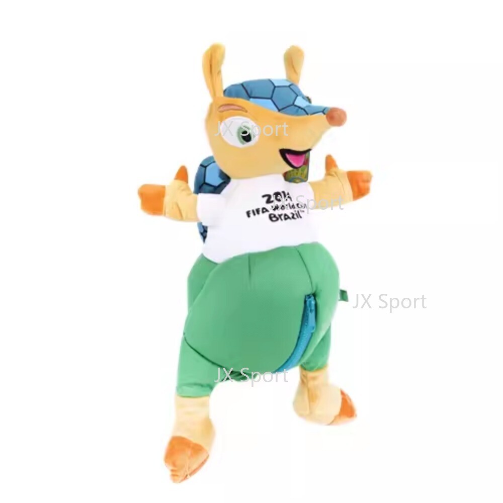 2014 Brazil Soccer World Cup Mascot Fuleco Plush Shape Authentic 1 | eBay