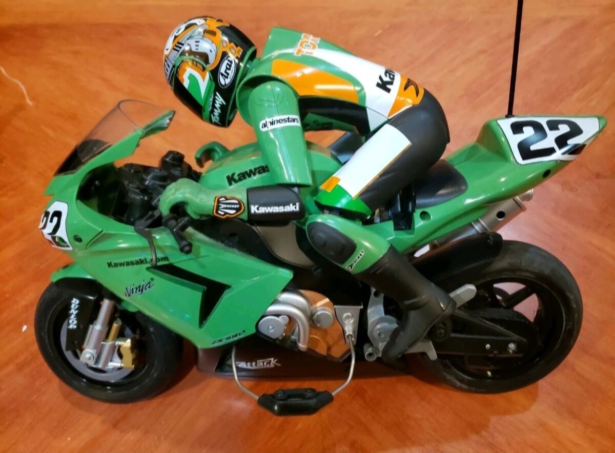Rare Vintage Nikko Kawasaki Ninja RC 1:5 Scale Motorcycle Rare Vintage Nikko Kawasaki Ninja RC 1:5 Scale Motorcycle