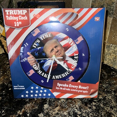 President Donald Trump Talking Clock | eBay