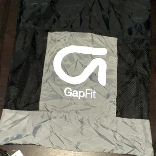 Gap Fit Drawstring Nylon Reusable Gym Bag Back Pack Style New | eBay