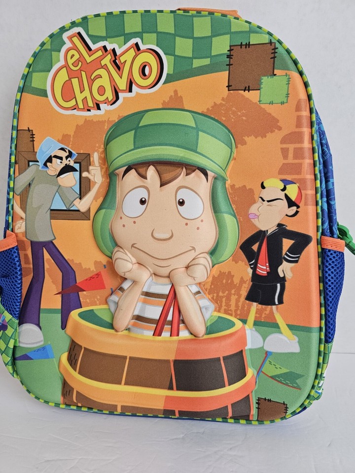 Chavo Del Ocho Animado 16" 3D Pop Up Backpack W/2 Keychain El Chavo Del ...