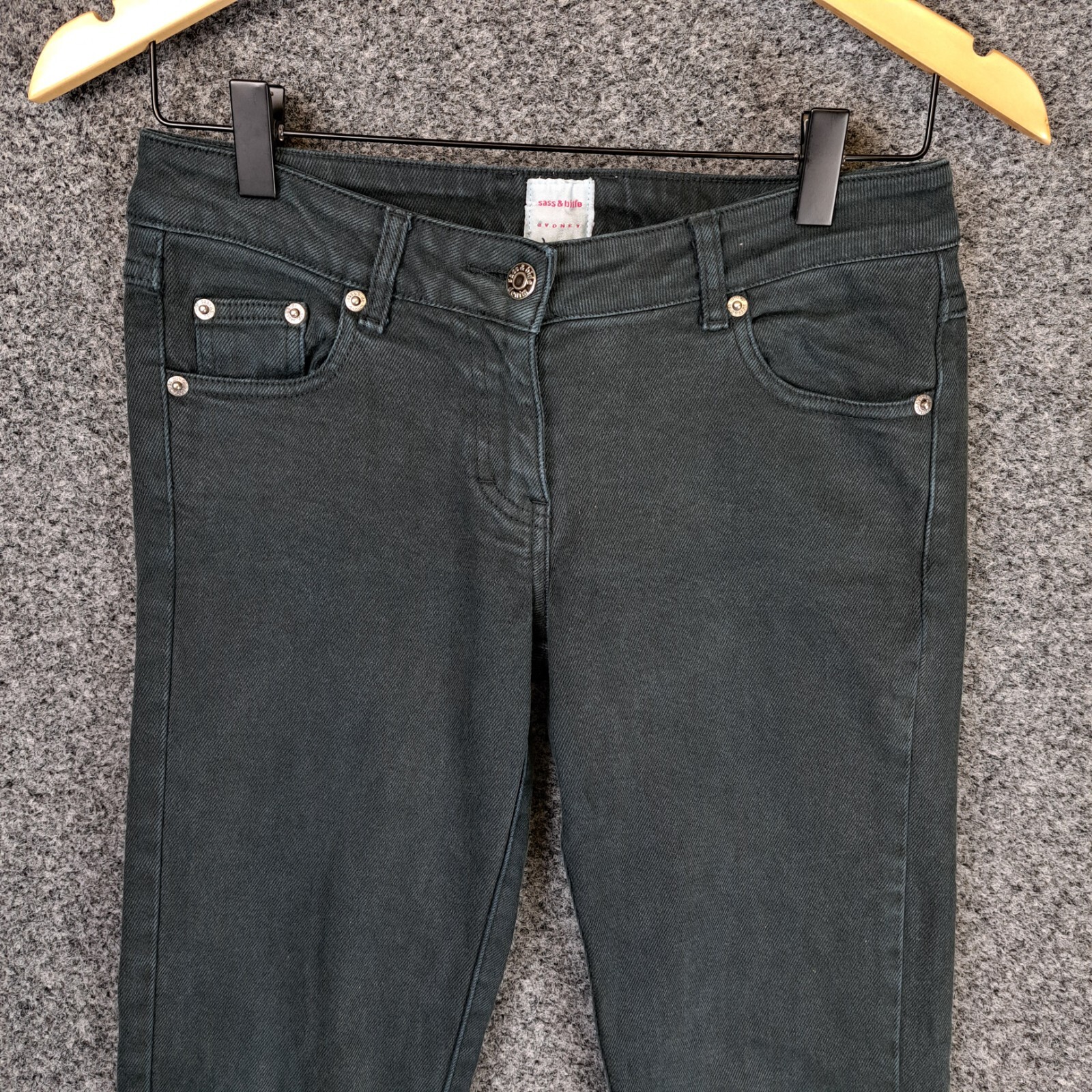 Sass & Bide Womens Denim Jeans Size 27 Blue Grey Low Rise Stretch ...