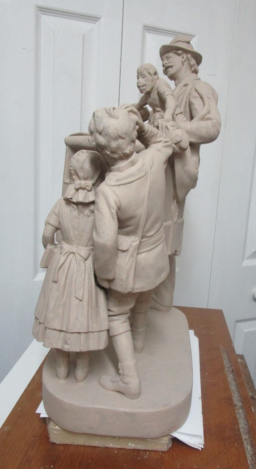 John Rogers Group Statue Statuary "School Days" | eBay