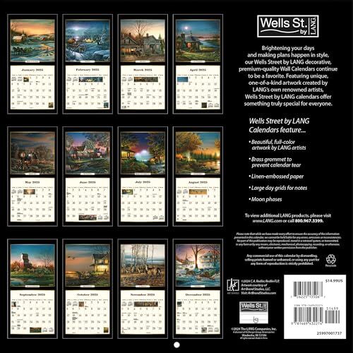 WSBL Terry Redlin 2025 12X12 Wall Calendar (25997001737) | eBay