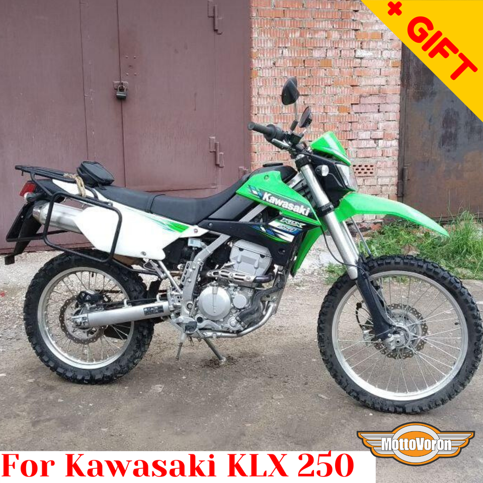 For Kawasaki KLX 250 rack luggage system KLX250SF side carrier D ...