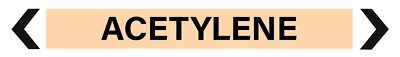 ACETYLENE - PIPE MARKER ID STICKERS - PIPEMARKERS (PMG01) | eBay Australia