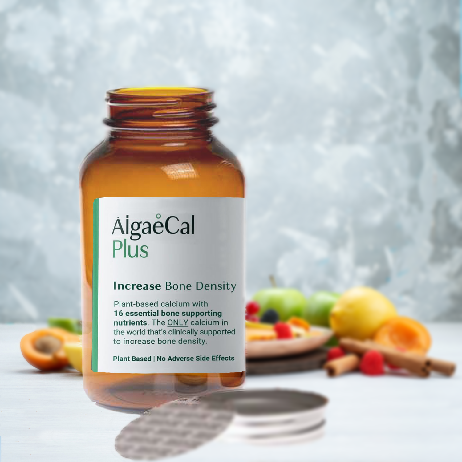 Algae-Cal Plus Plant-Based Bone Strength - Veggie Capsules - Dietary ...
