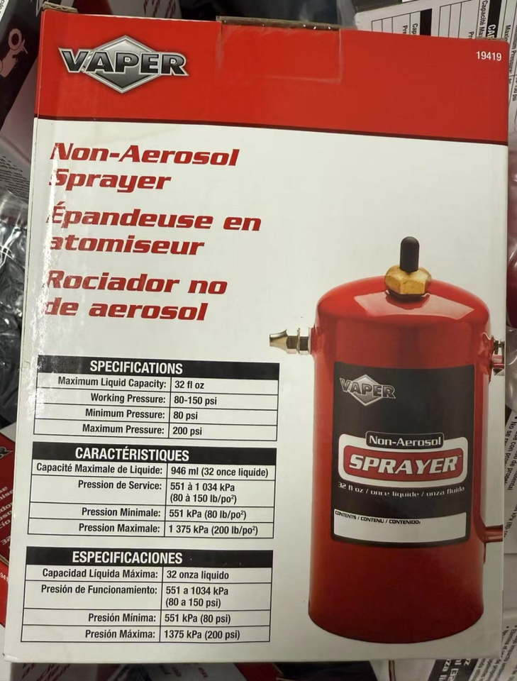 Vaper 19419 Red Spot Spray Non-Aerosol Sprayer (Red) - 32 oz. | eBay