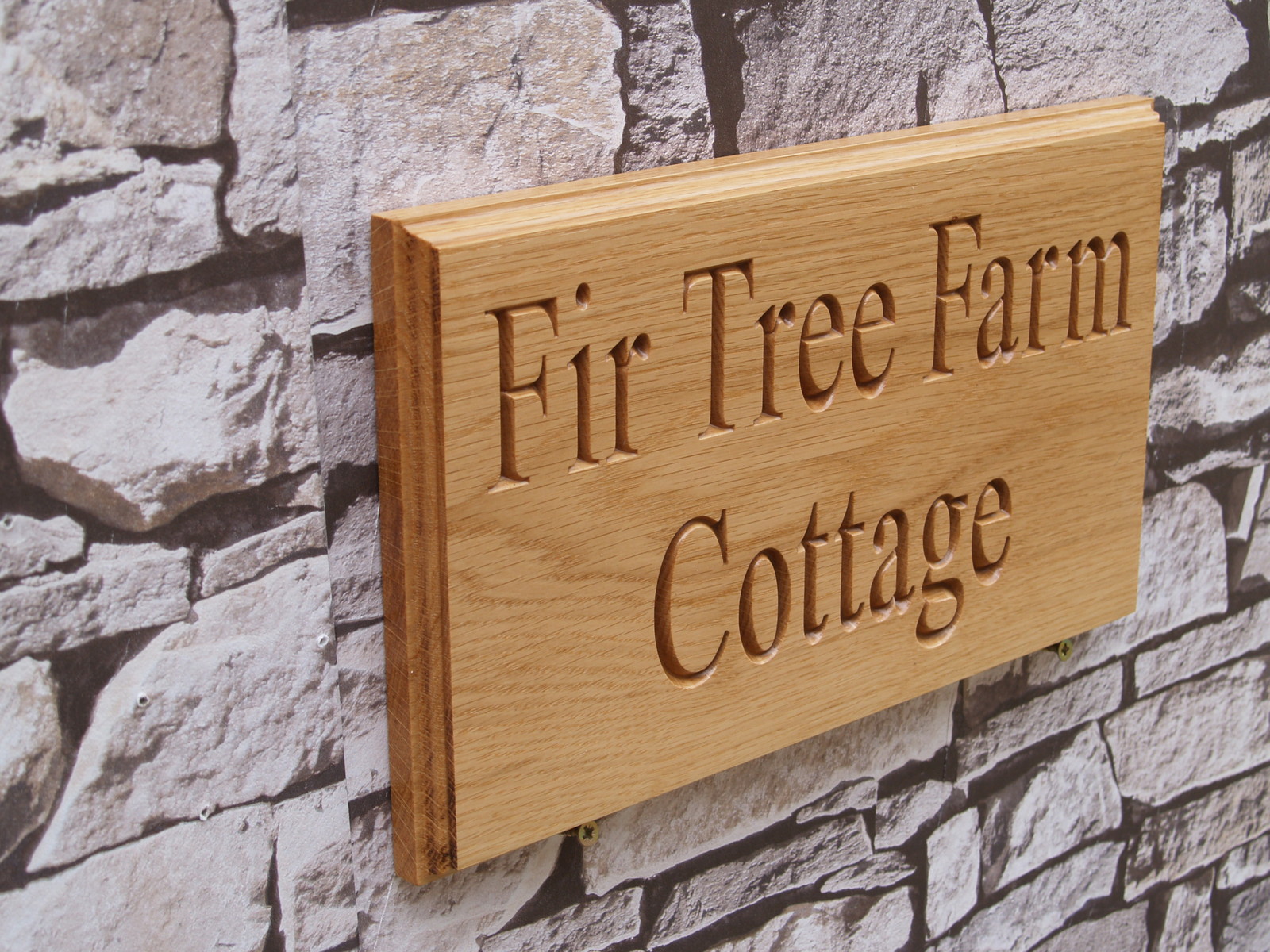 Personalised Oak house sign,Carved,Custom engraved outdoor wooden name ...