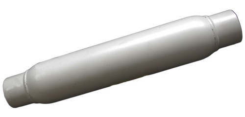 3 1/2" Round X 15" Long, 1.5" ID - Louvered Resonator/Hot Dog | eBay