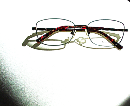 NEW UNISEX EYEGLASS FRAME FROM EXPRESSIONS 1121 BROWN RECTANGLE FULL ...