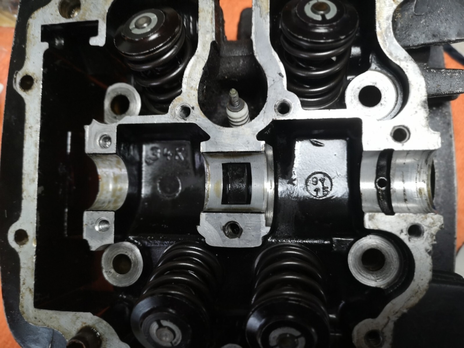 Yamaha TT600 Cylinder Head & Valve assembly 34K 1983-1986 Engine 1WN ...