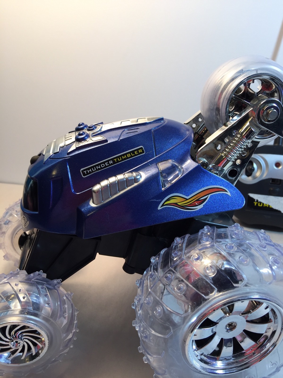 Thunder Tumbler Remote Control Blue 360 Degree Blue Rally Car Gift | eBay
