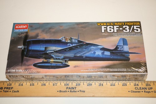 Academy F6F-3 or -5 Hellcat WWII Navy Aircraft Model Kit fast shipping ...