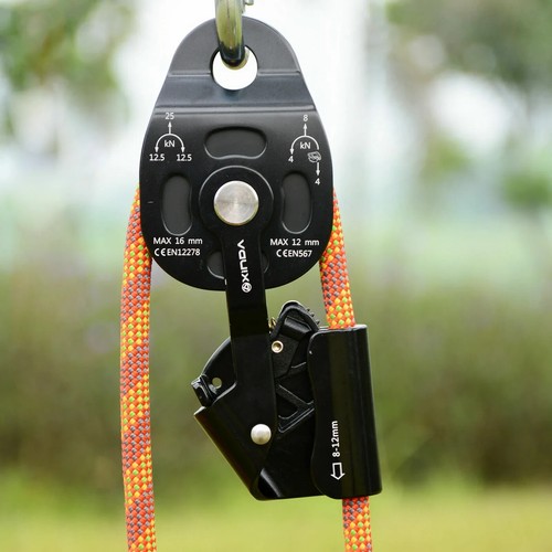 Heavy Lifting Pulling Device Rock Tree Climbing Rope Pulley Outdoor ...