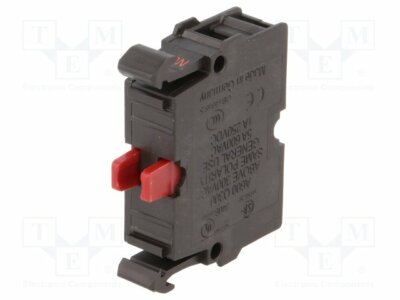 M22-K01 Contatto Blocco; Nc ; 6A / 230VAC; 3A/24VDC; 22mm; Front ...