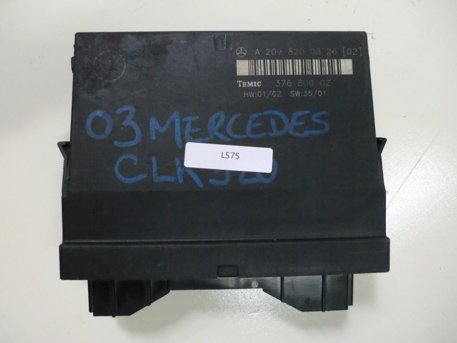 A 209 820 03 26 | MERCEDES BENZ OEM TEMIC REAR CONTROL MODULE UNIT | eBay
